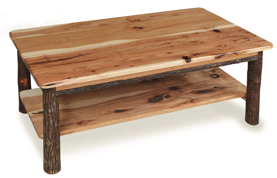 Rustic Hickory 44" Coffee Table – Peaceful Valley Furniture
