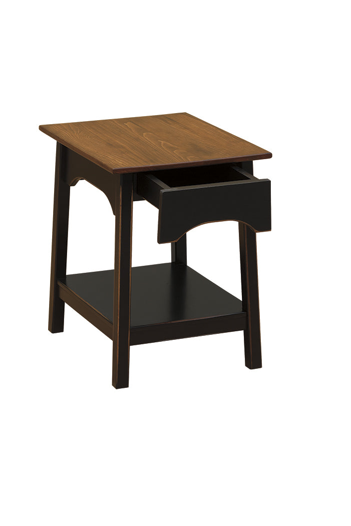 Shaker End Table with Drawer – Peaceful Valley Furniture
