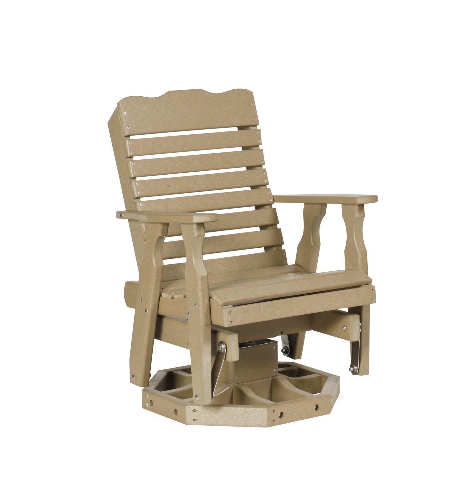 Swivel Curve Back Glider – Peaceful Valley Furniture