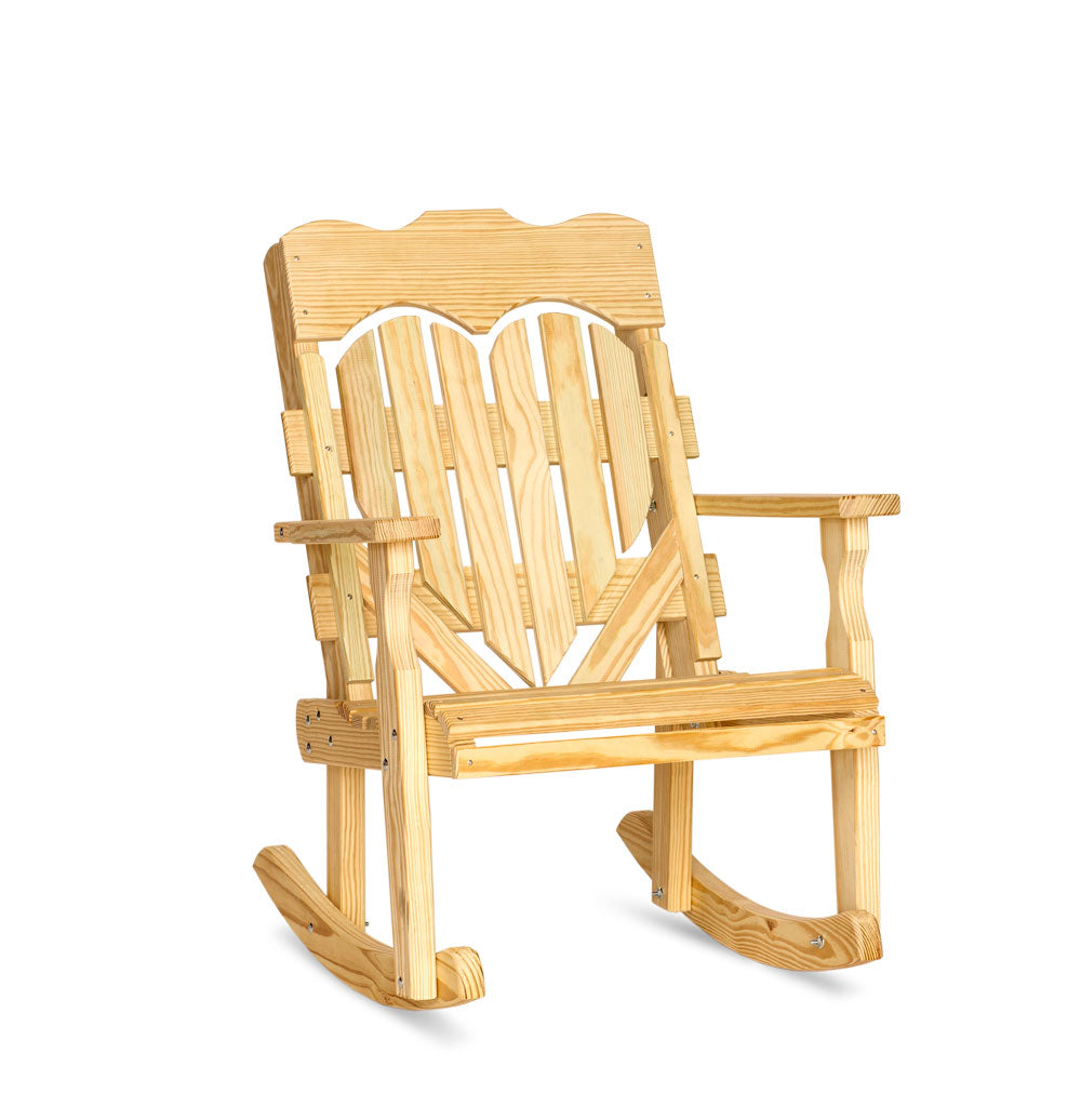 High-Back Heart Rocker – Peaceful Valley Furniture