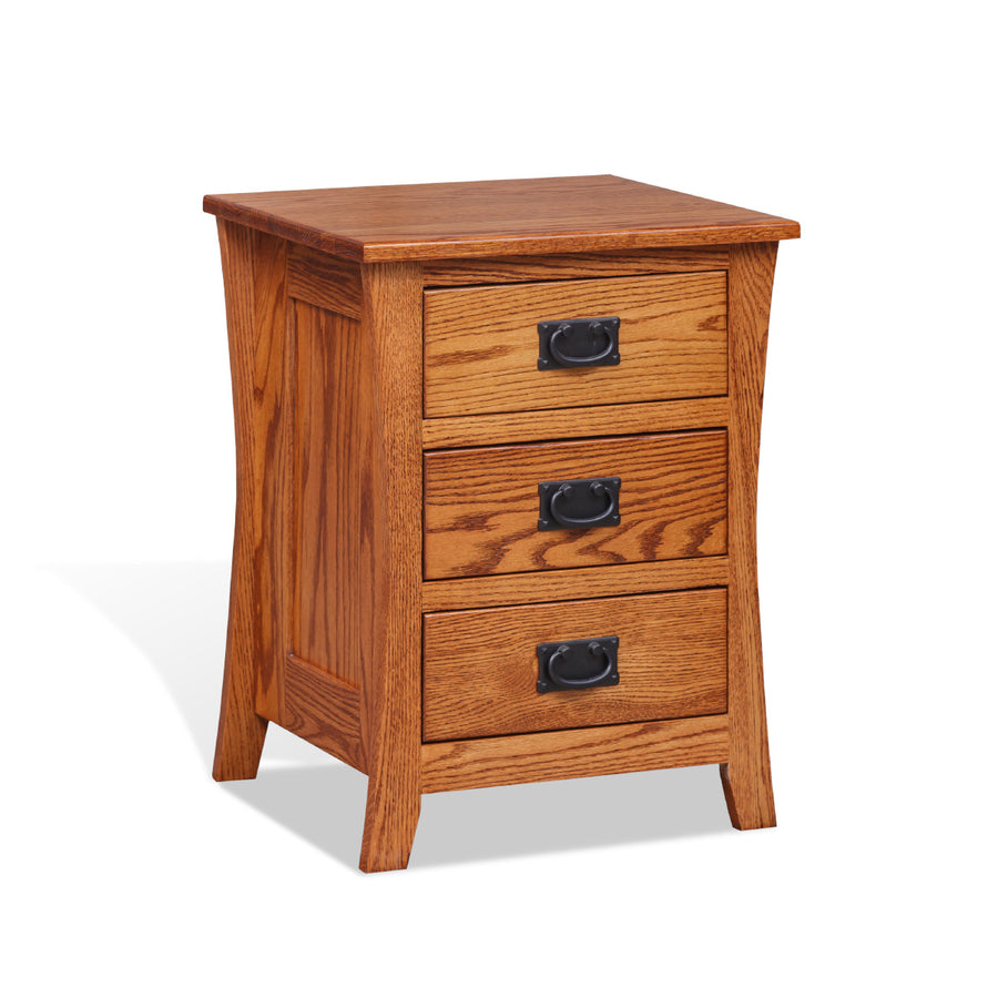 Fulton 1 Drawer 2 Door Large Nightstand Peaceful Valley Furniture